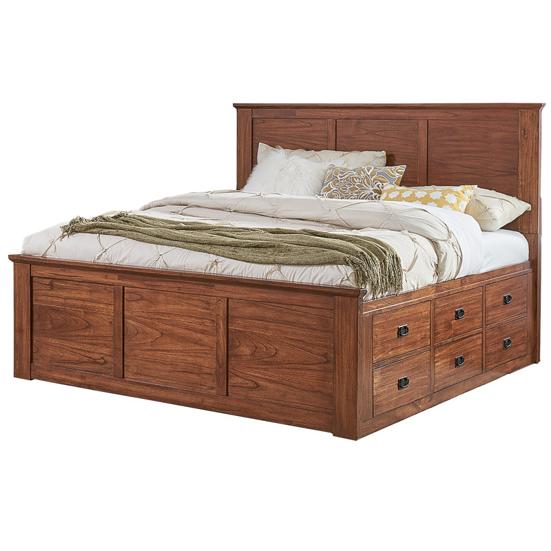 Loon Peak® Jacklin Solid Wood Storage Platform Bed & Reviews | Wayfair